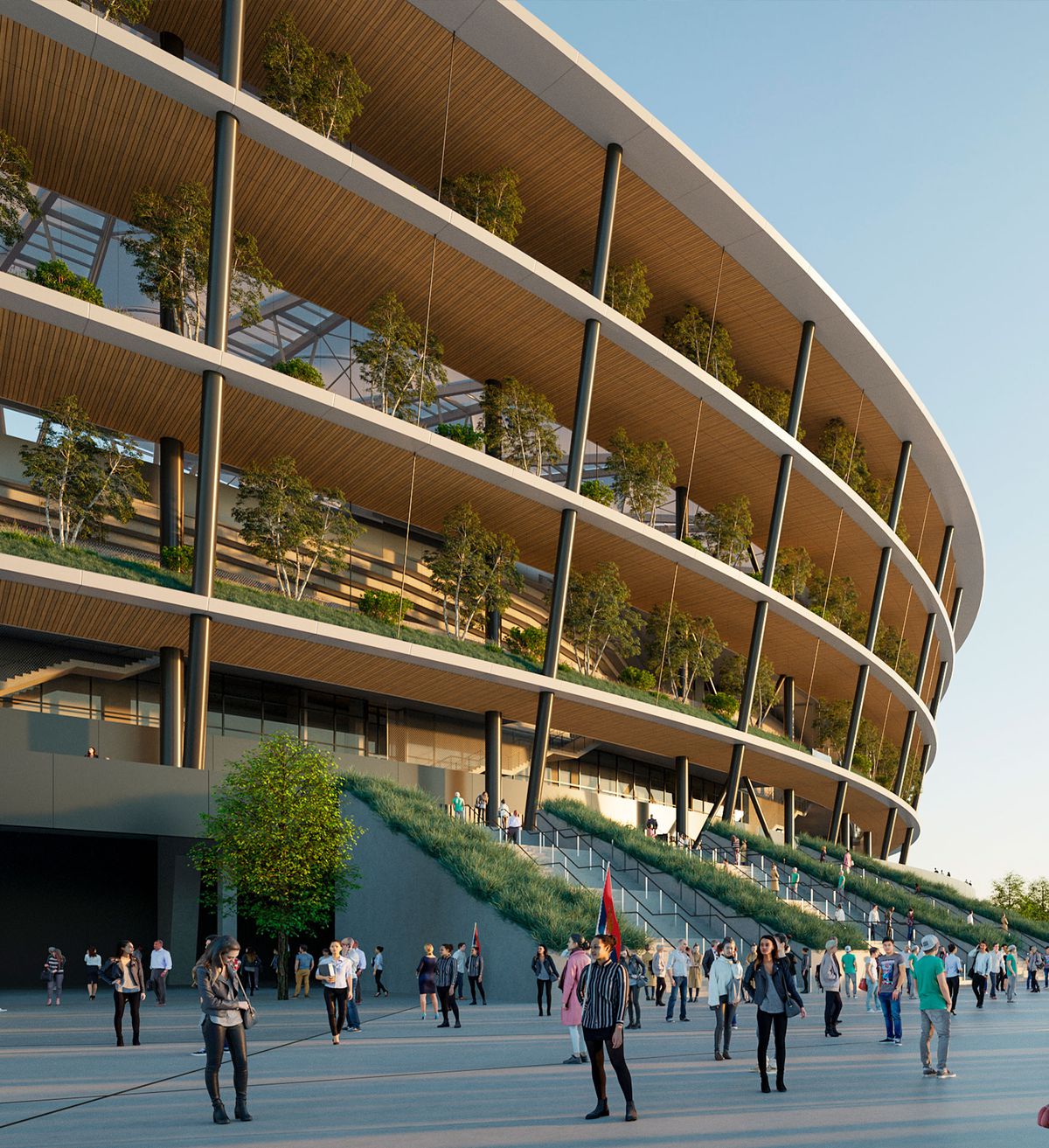 Primul „stadion-grădină” din lume se construiește la granița României ...