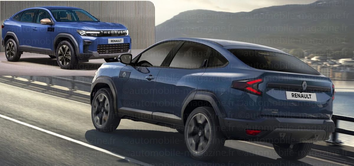 Noua Dacia Bigster, prezentata sub forma de SUV Coupe / foto: Automobile Magazine - Imaginea 17