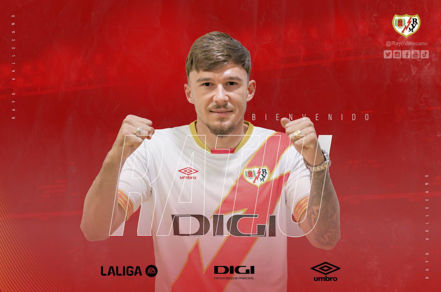 Andrei Rațiu a semnat cu Rayo Vallecano
