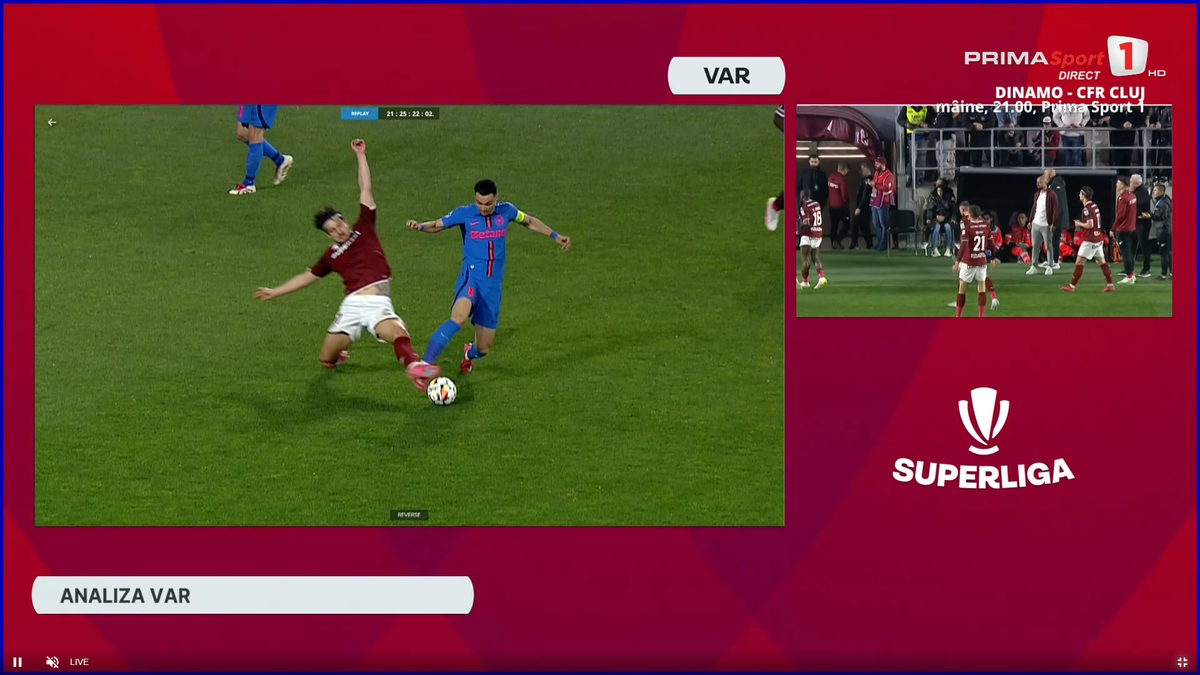 Intrarea lui Burmaz asupra lui Adrian Șut, în Rapid - FCSB - Imaginea 7